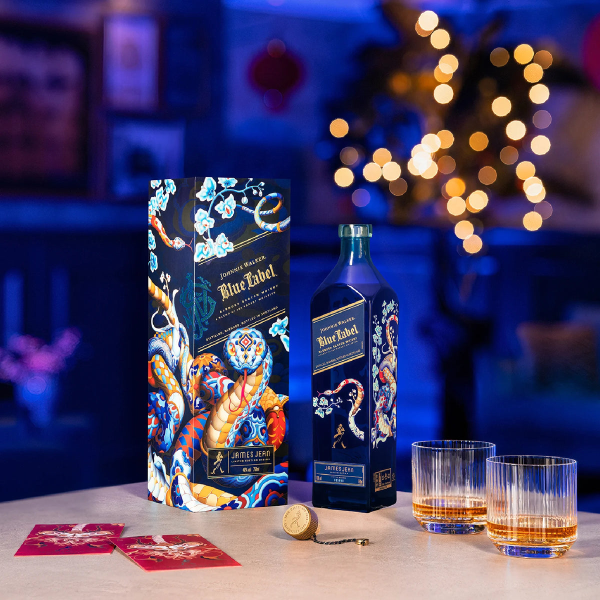Johnnie Walker Blue Label Snake Limited Edition Chinese New Year 2025 ...