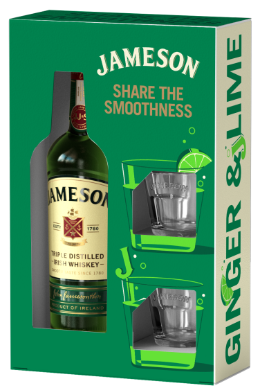 Jameson Gift Pack with 2 Glasses 700ml – Liquor Star Online