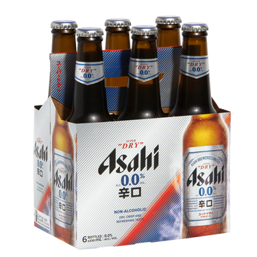 Asahi Super Dry 0.0% 6 Pack Bottles – Liquor Star Online
