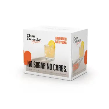 Clean Collective Classics Ginger Beer with Vodka 5% 6 Pack Cans 250ml ...