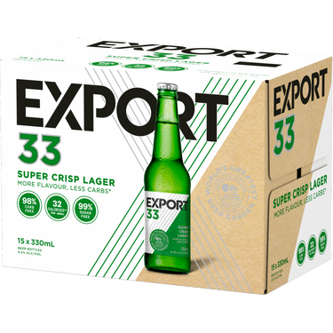 Export 33 15 Pack Bottles 330ml – Liquor Star Online